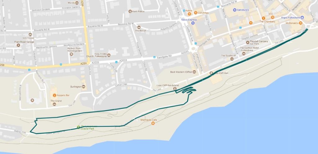 Folkestone active 10 map - ActiveKent